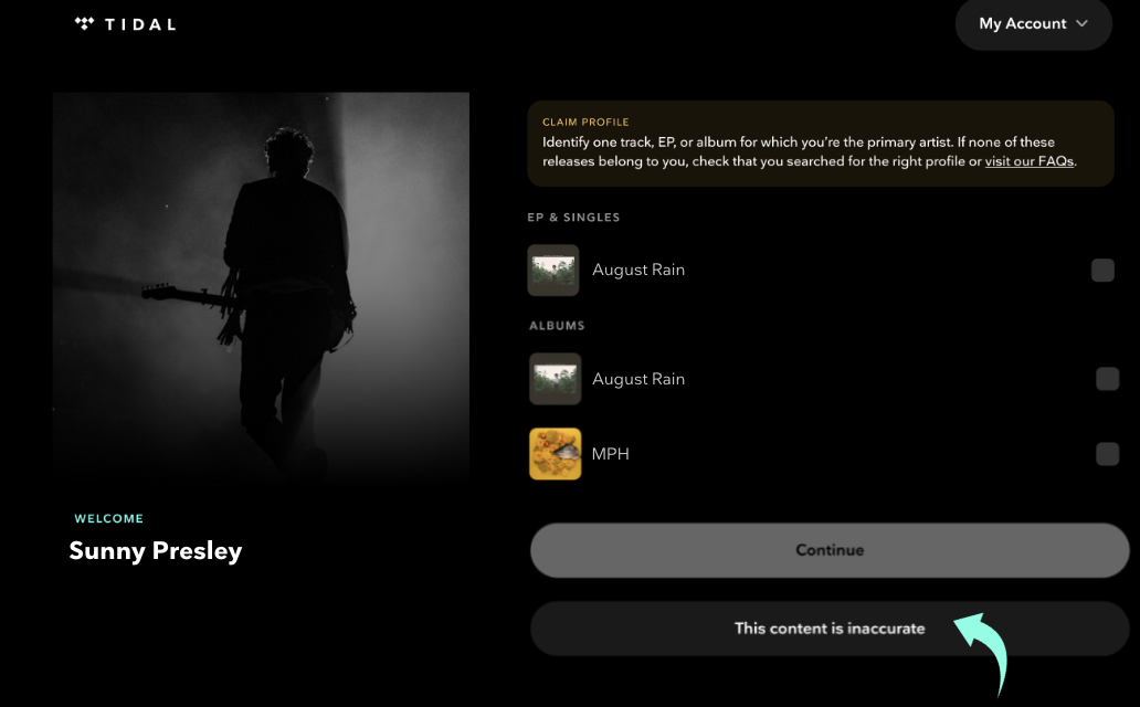 TIDAL Artist Home Enrollment – TIDAL Support